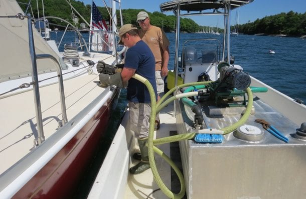 Pumpout Boat - Quahog Bay Conservancy